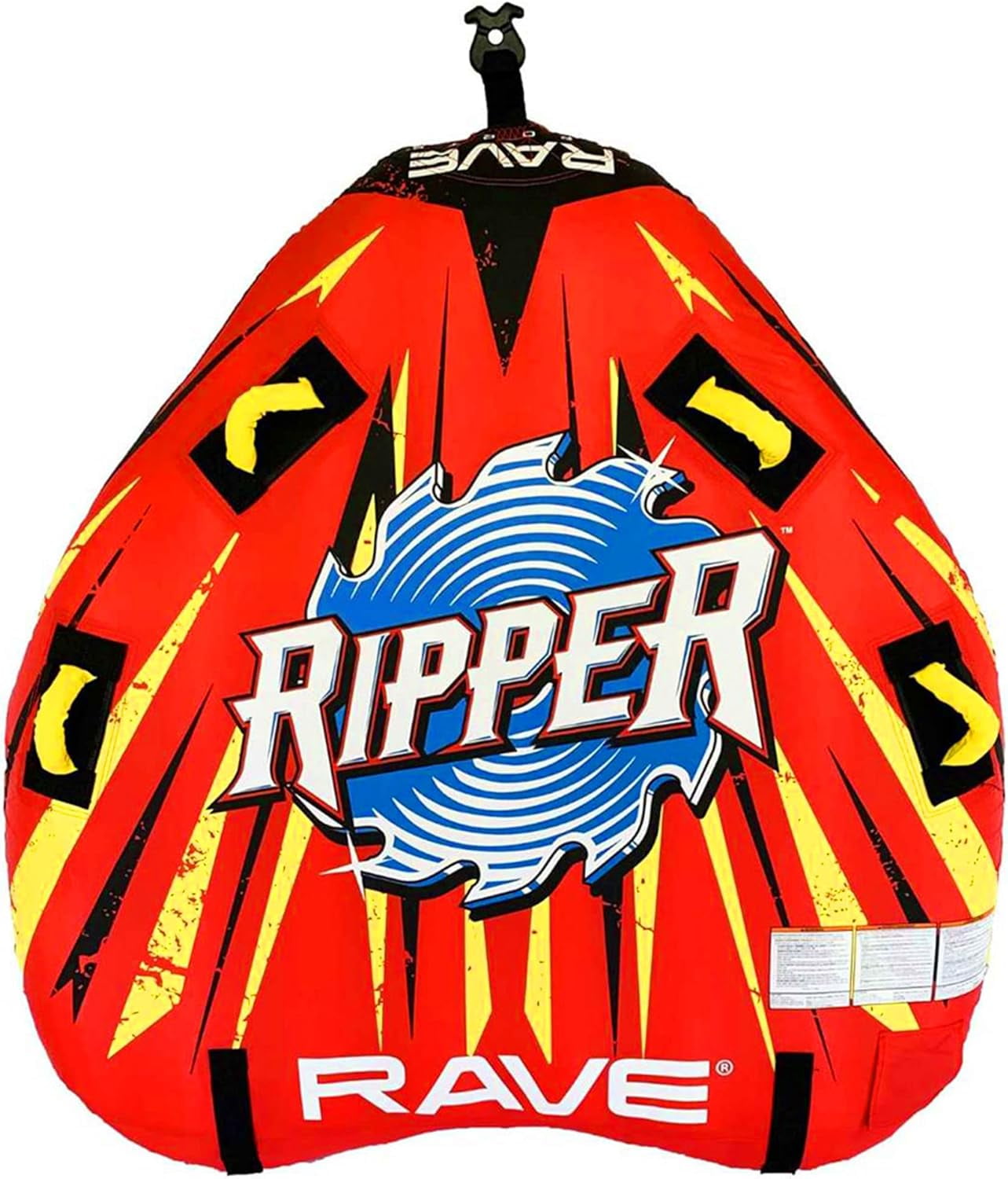 Rave Sports Ripper 2 Rider Nylon Inflatable Towable Float with Foam ...