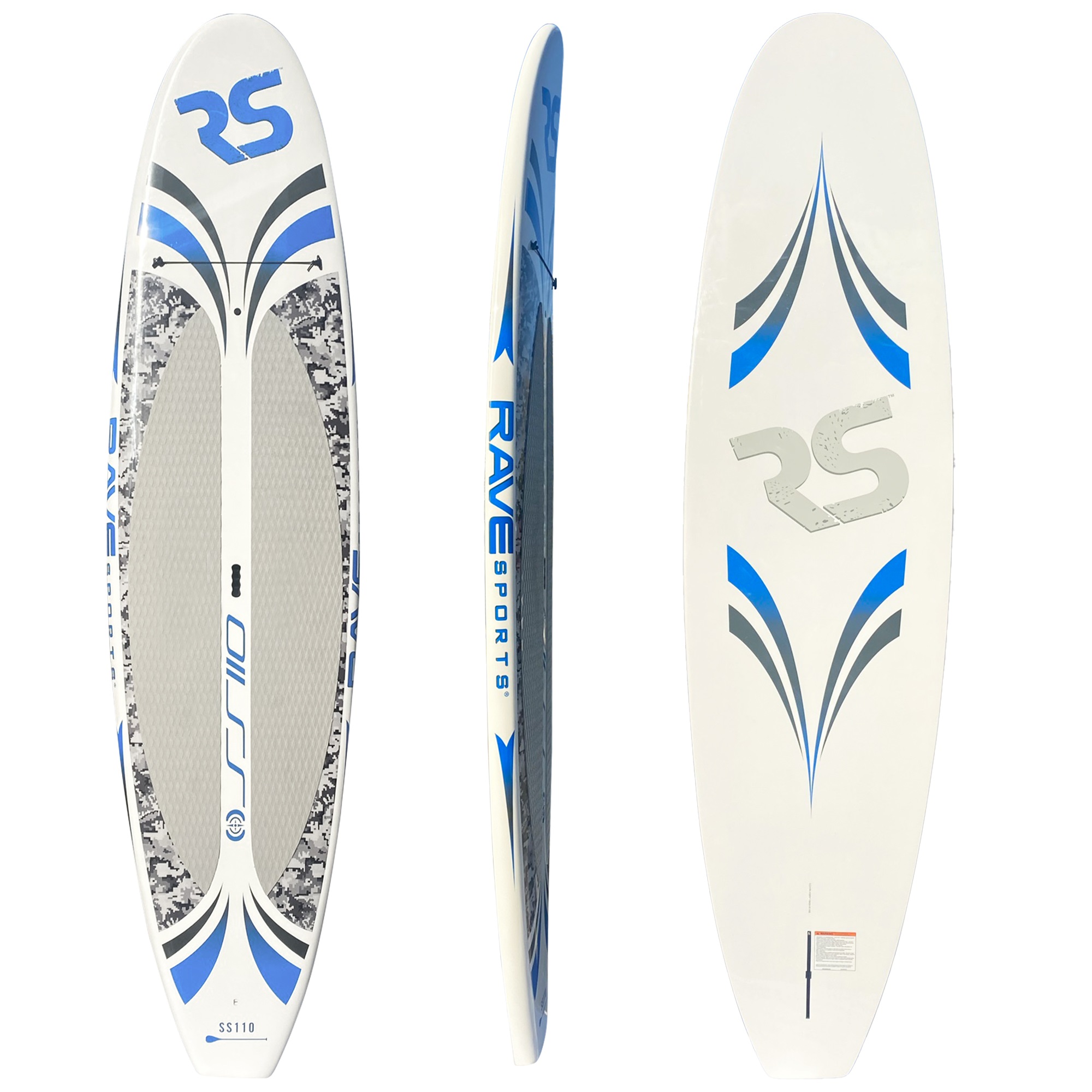 Rave Sports Shoreline Series SS110 SUP in Camo Blue - Walmart.com