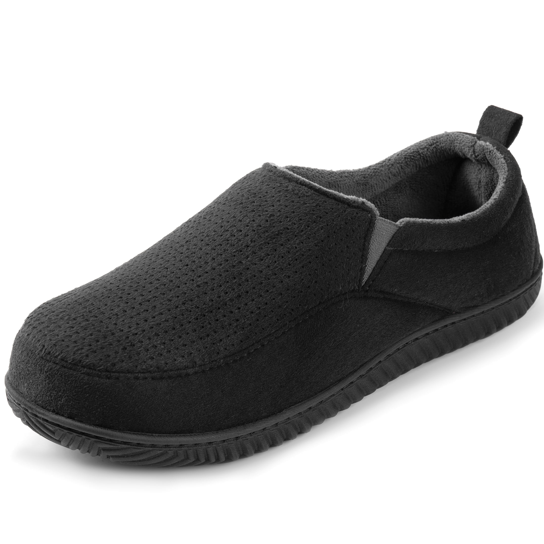 Ravelier Men's Memory Foam Closed-Back Slippers for Indoor & Outdoor ...