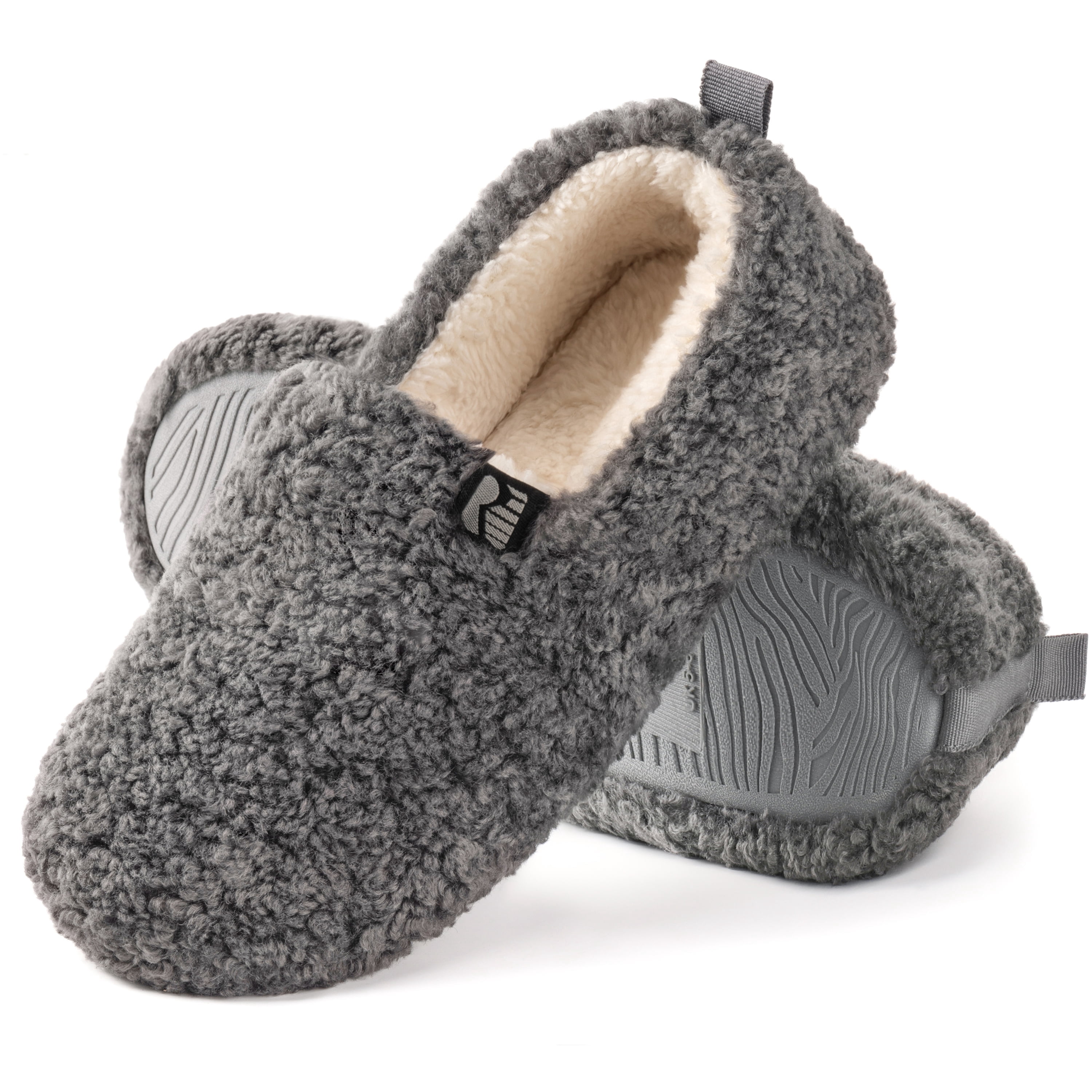 Sofora by RockDoves SoftEase Faux Shearling Memory Foam Slippers ...