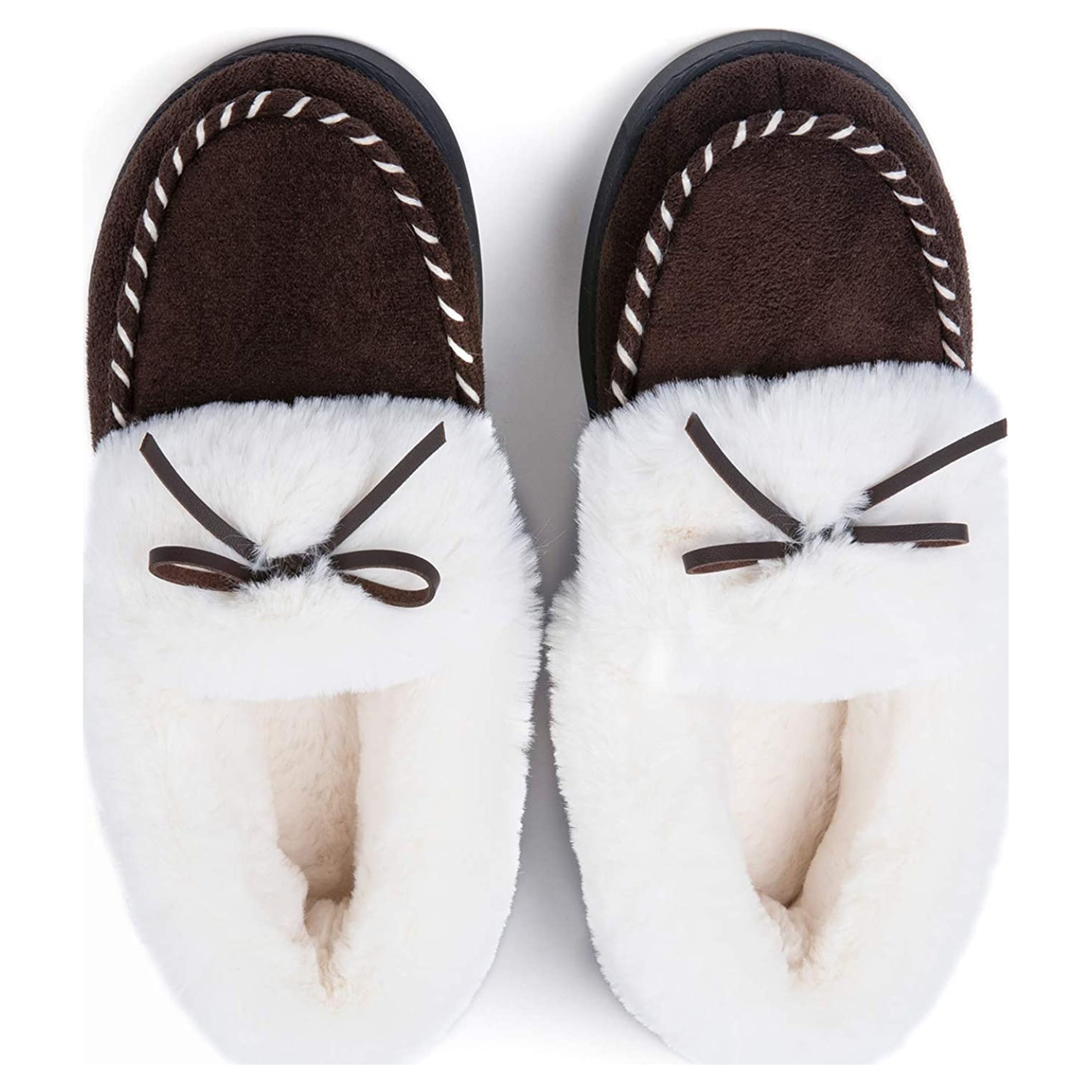 RockDove Women's Moccasin House Slipper with Memory Foam and Trapper ...