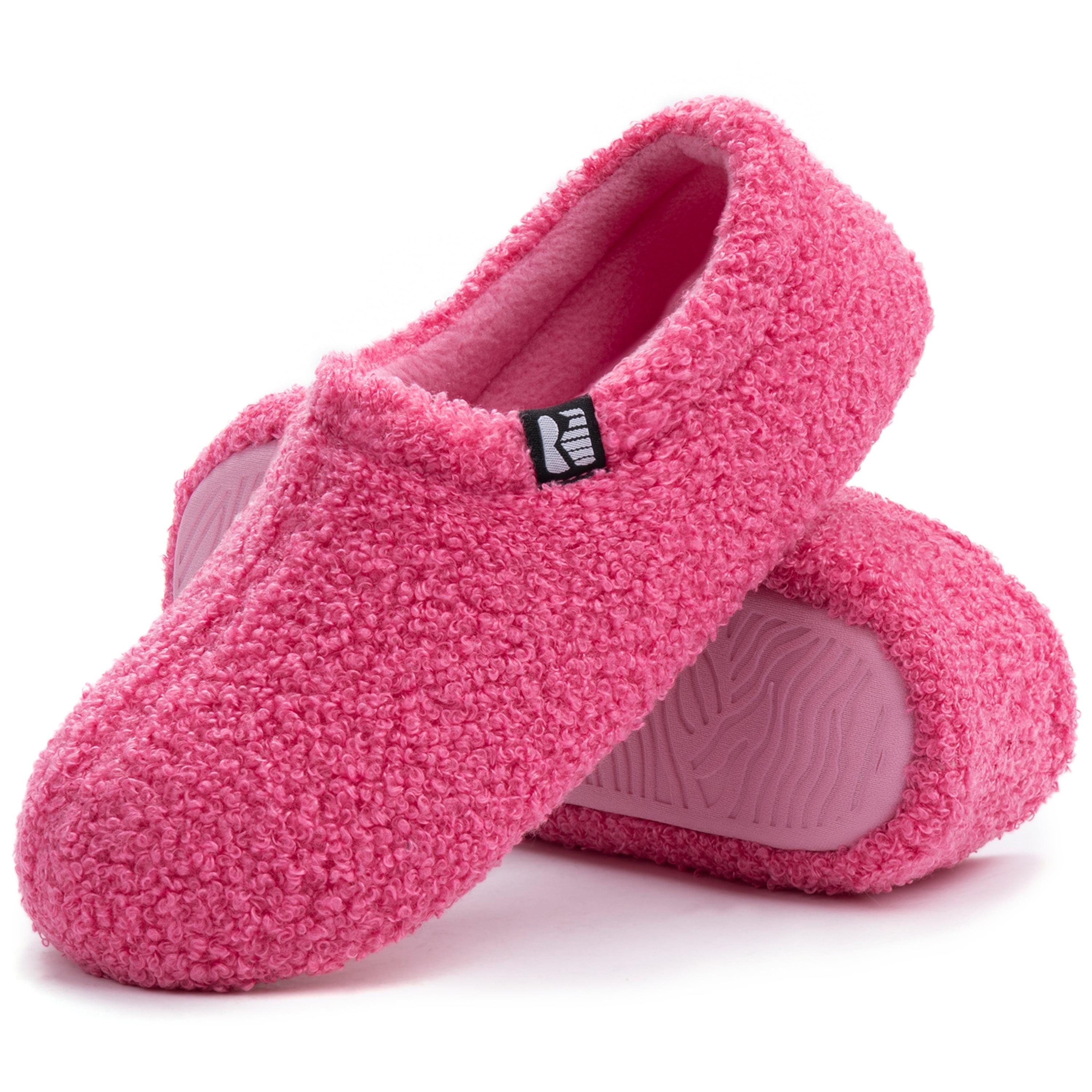 RockDove Women's Teddy Fleece Indoor Slipper with Memory Foam Insole ...