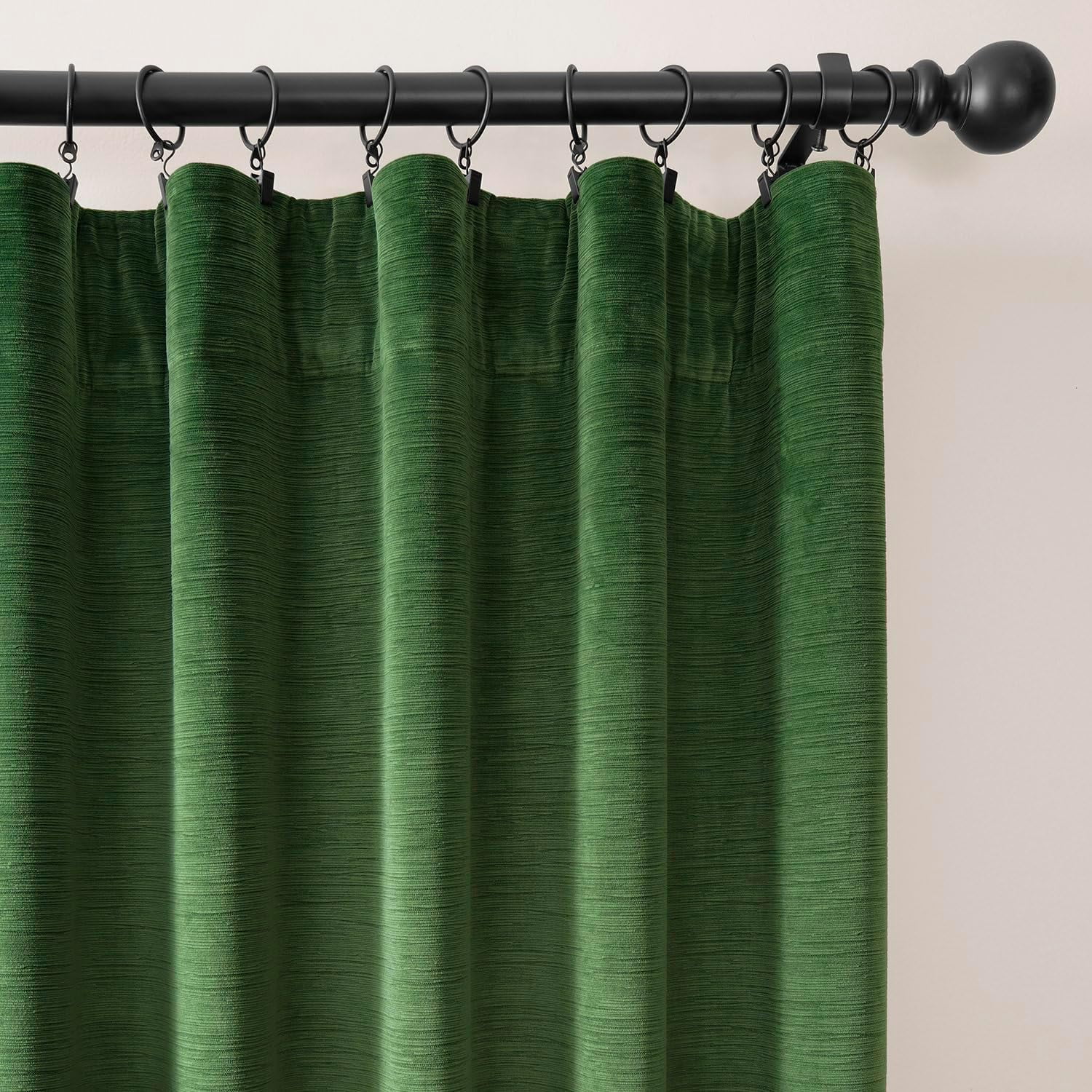 Ravello Burnout Velvet Curtains 96 Inches Long (1 Panel) - Rod Pocket ...