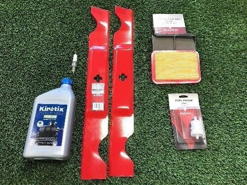 Raven 7100 Lawn Mower Air Filter Fuel Filter Spark Plug & Blade Maintenance Kit - Walmart.com