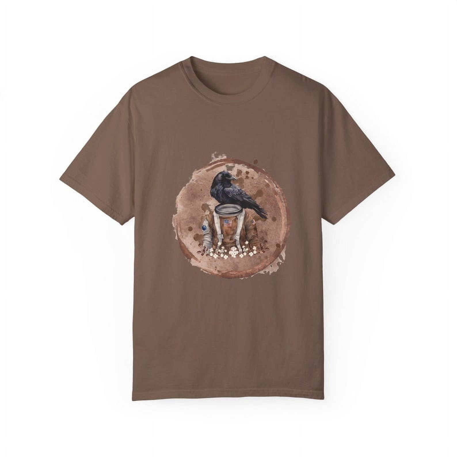 Raven Coffee T-Shirt, Crow Lover Shirt, Gothic Nature Tee, Dark ...
