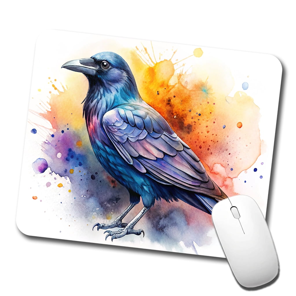Raven Colorful Watercolor Mouse Pad Low Profile Gaming Mat - Walmart.com