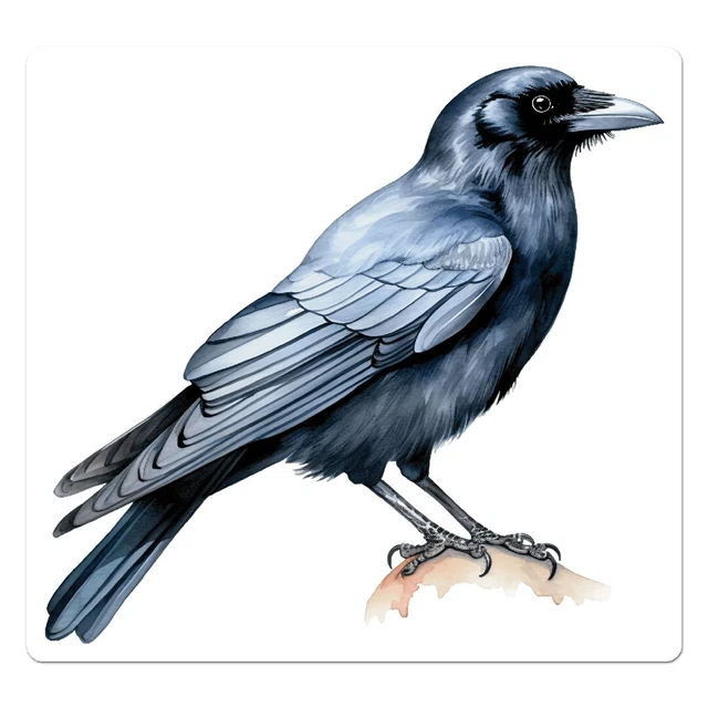 Raven Crow Grackle Sticker Phone Decal Water Bottle Stickers Car Decals ...