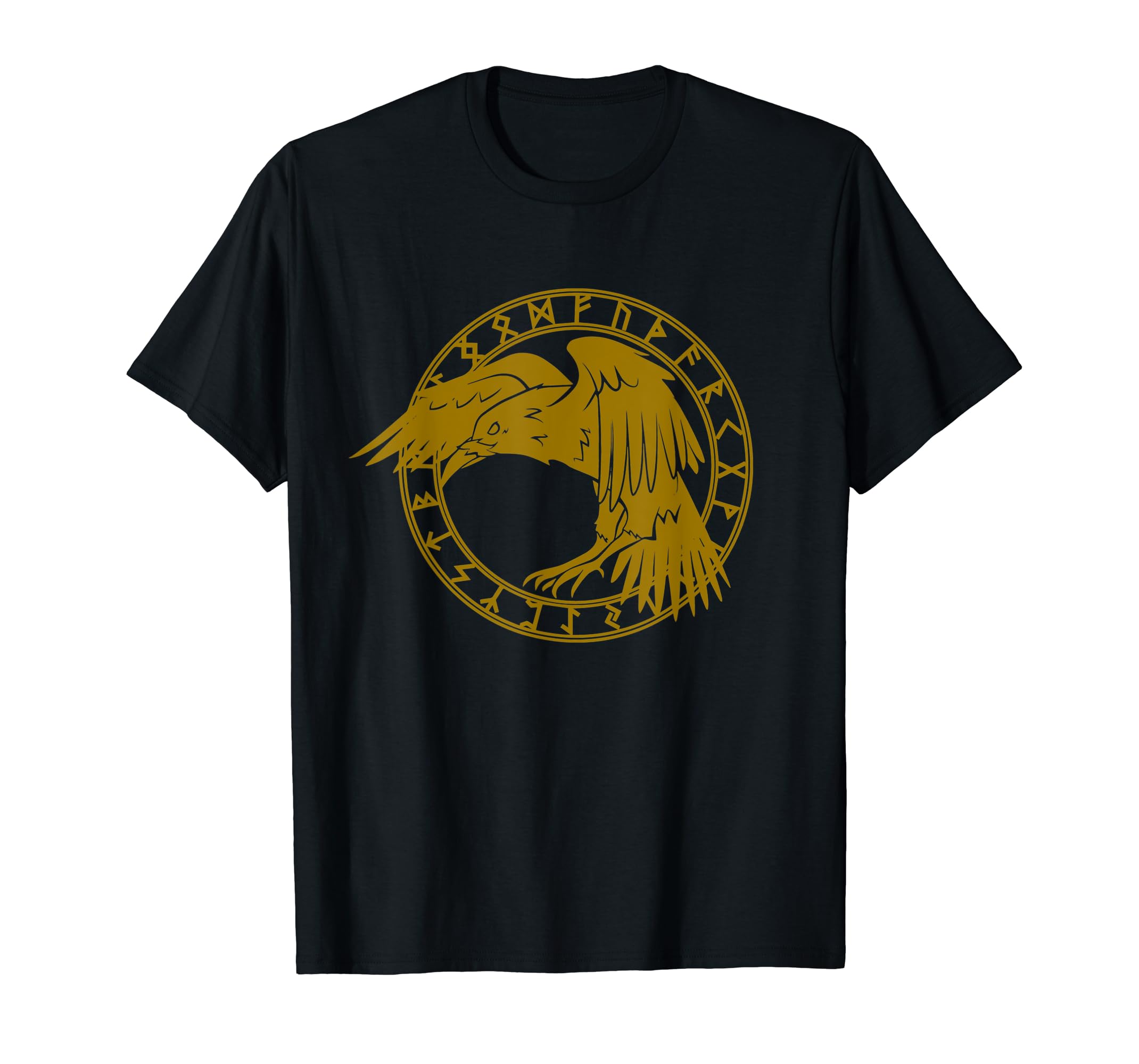 Raven Crow Viking Rune Font Nordic Mythology T-Shirt - Walmart.com