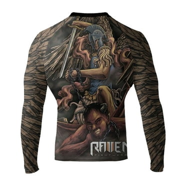 Raven Fightwear Men's Cthulhu MMA BJJ Rash Guard Black Small - Walmart.com