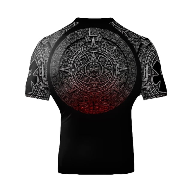 Raven Fightwear Men's Aztec Ranked Jiu Jitsu BJJ Rash Guard Short ...