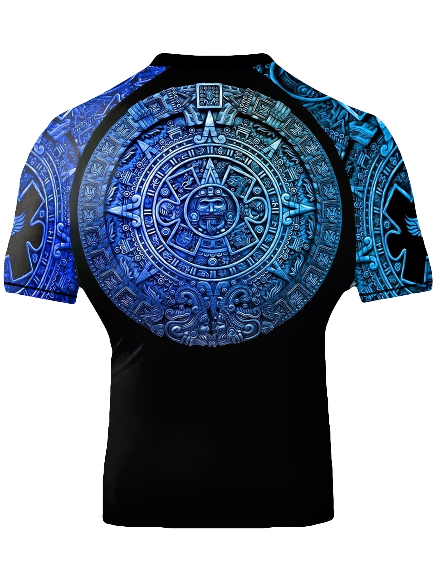 Raven Fightwear Men's Aztec Ranked Jiu Jitsu BJJ Rash Guard Short ...