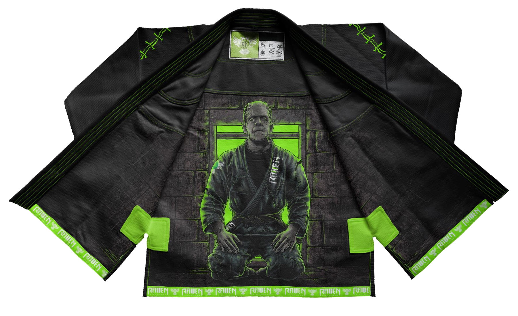 Raven Fightwear Men's BJJ Horror Frankenstein's Monster Jiu Jitsu Gi ...