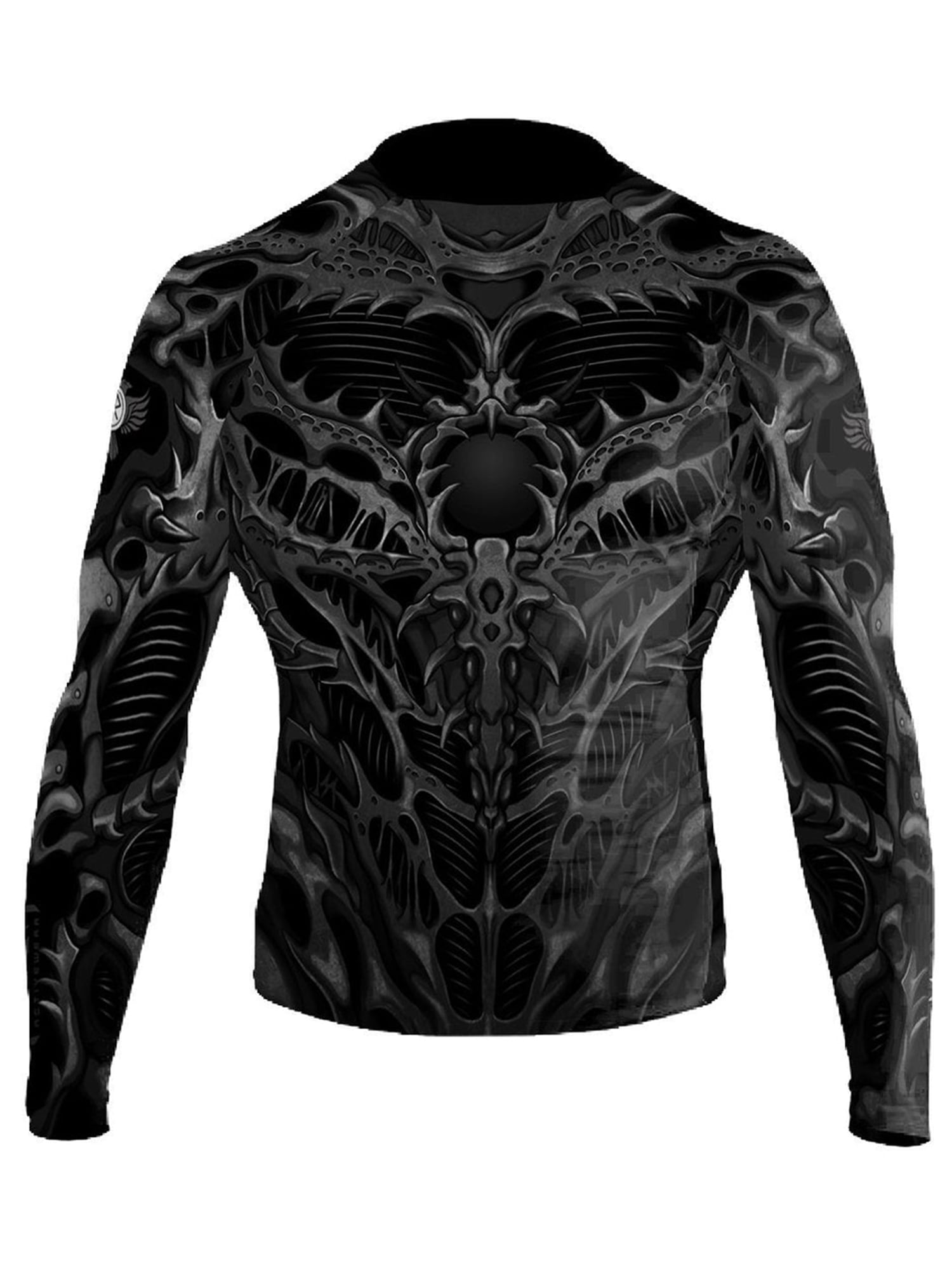 Raven Fightwear Men's Biomechanical BJJ Rash Guard MMA Black - Walmart.com