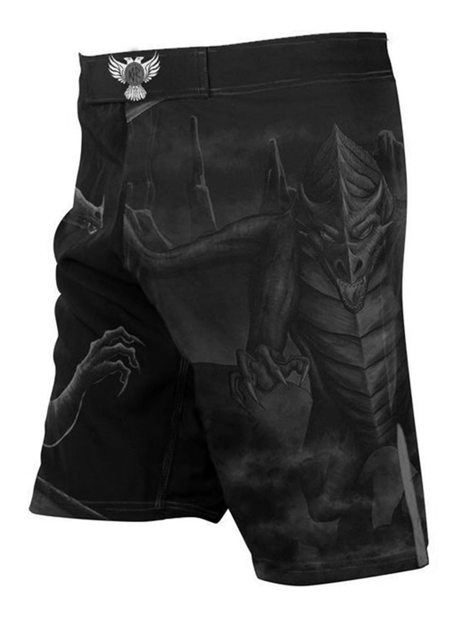 Raven Fightwear Men's Black Dragon MMA Shorts BJJ Black Edition ...