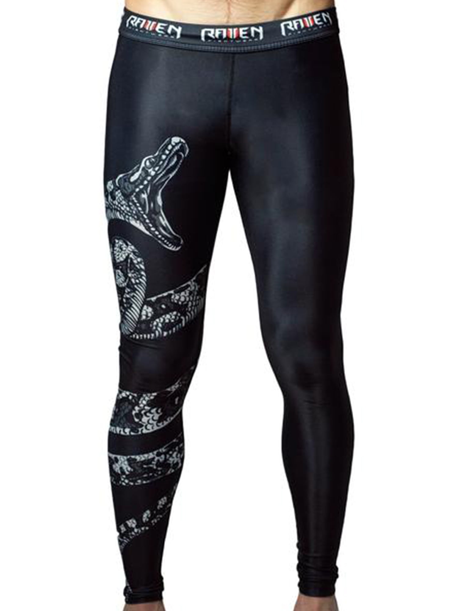 Raven Fightwear Men's BJJ Spats, Constrictor Snake, MMA, Black/White ...