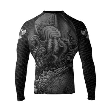 Raven Fightwear Men's Aztec Ranked Jiu Jitsu BJJ Rash Guard Short ...