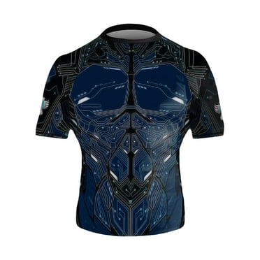 Raven Fightwear Men's BJJ Horror Werewolf Jiu Jitsu BJJ Rash Guard MMA ...