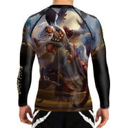 Raven Fightwear Men's Cthulhu MMA BJJ Rash Guard Black Small - Walmart.com