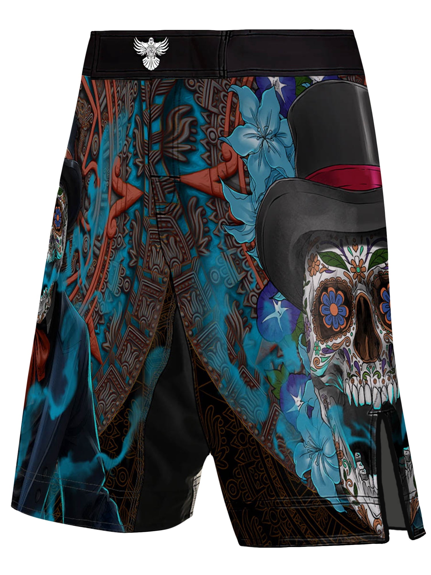 Raven Fightwear Men's El Catrin de los Muertos MMA Shorts BJJ Black ...