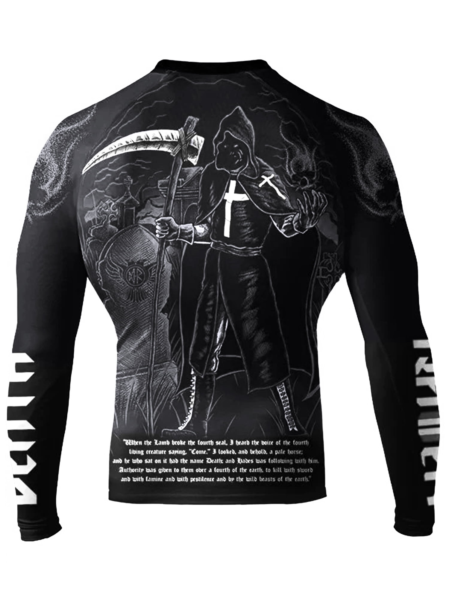 Raven Fightwear Men's Four Horsemen of the Apocalypse Death BJJ Rash ...
