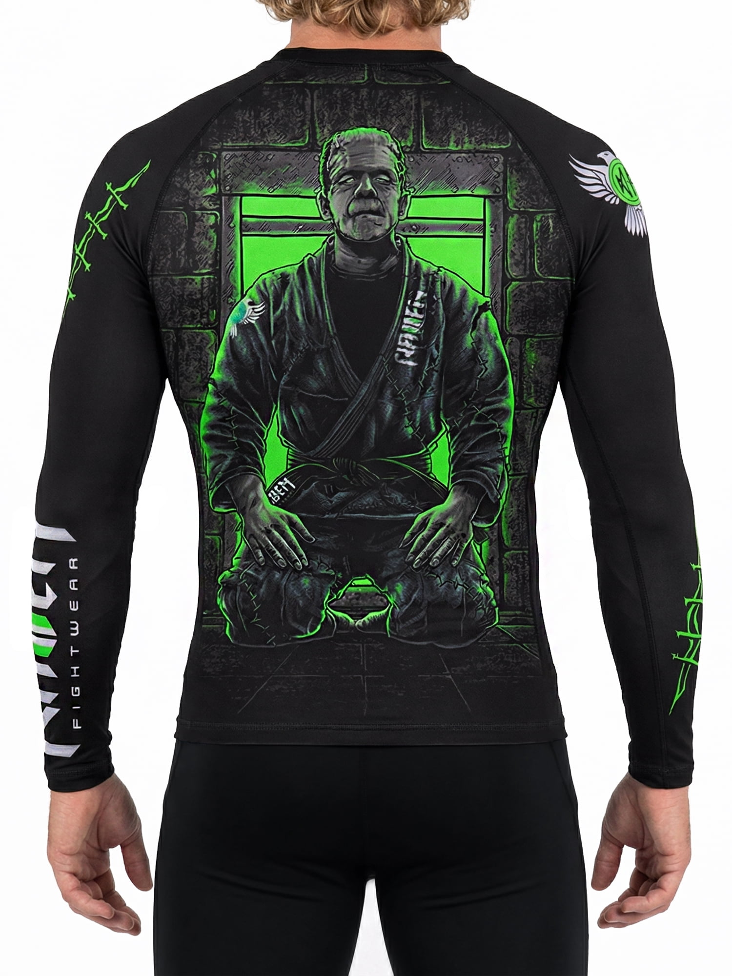 Raven Fightwear Men's Frankenstein's Monster MMA BJJ Rash Guard MMA ...