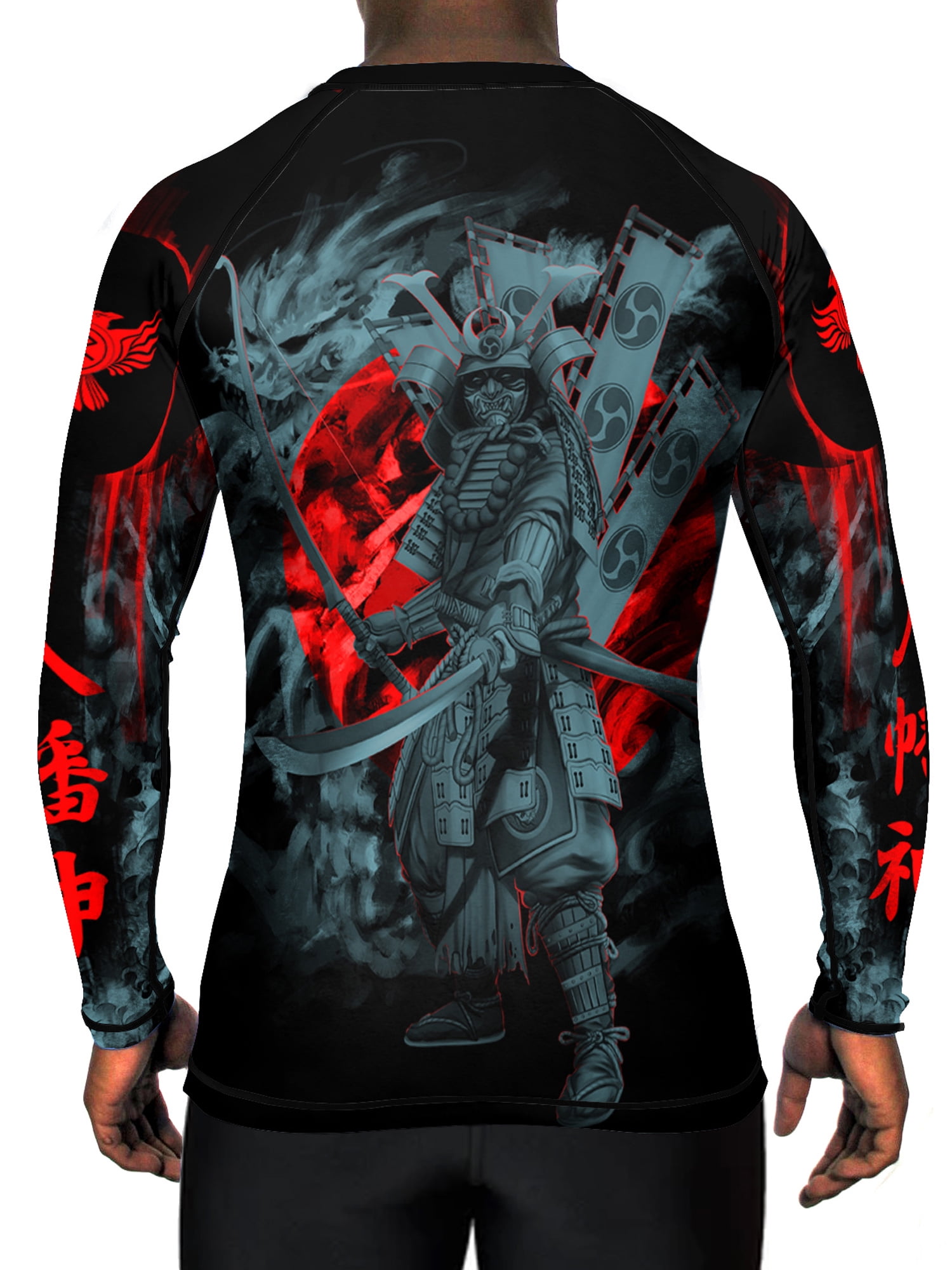 Raven Fightwear Men's Hachiman Rash Guard MMA BJJ Black - Walmart.com