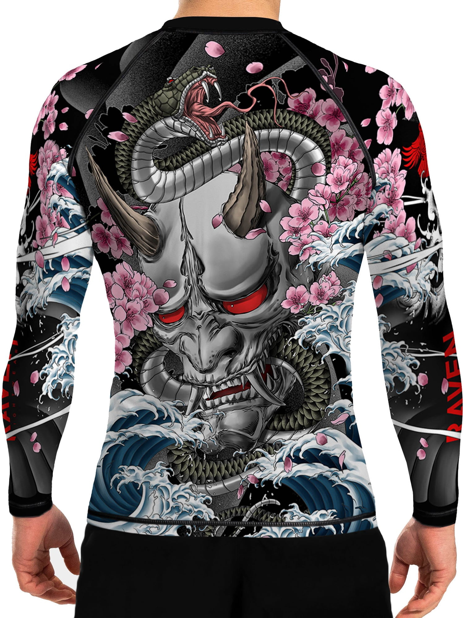 Raven Fightwear Men's Irezumi 3.0 Rash Guard BJJ MMA Black - Walmart.com
