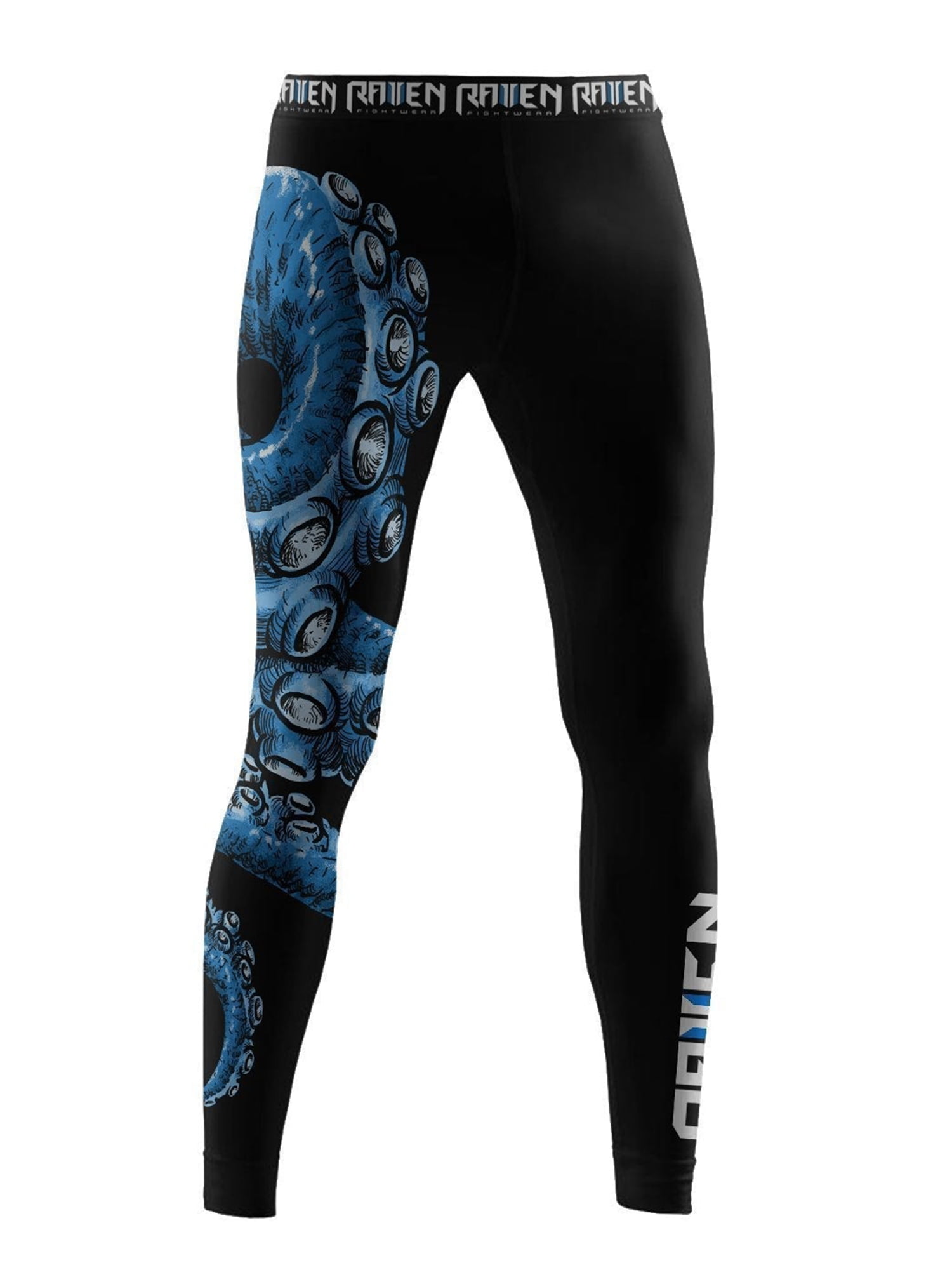 Raven Fightwear Men's Kraken Octopus BJJ Spats MMA Blue - Walmart.com