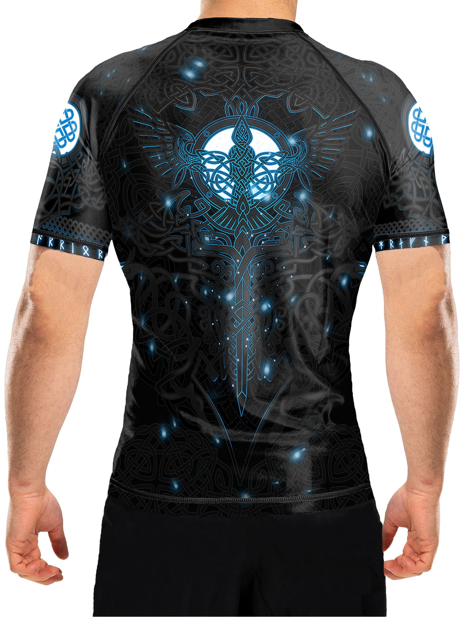 Raven Fightwear Men's Nordic 3.0 BJJ Rash Guard Short Sleeve MMA Black ...