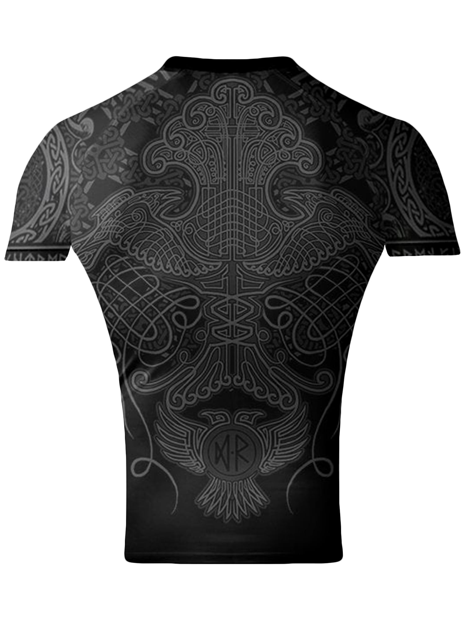 Raven Fightwear Men's Nordic Jiu Jitsu BJJ Rash Guard Short Sleeve MMA ...