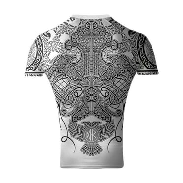 Raven Fightwear Men's Aztec Ranked Jiu Jitsu BJJ Rash Guard Short ...