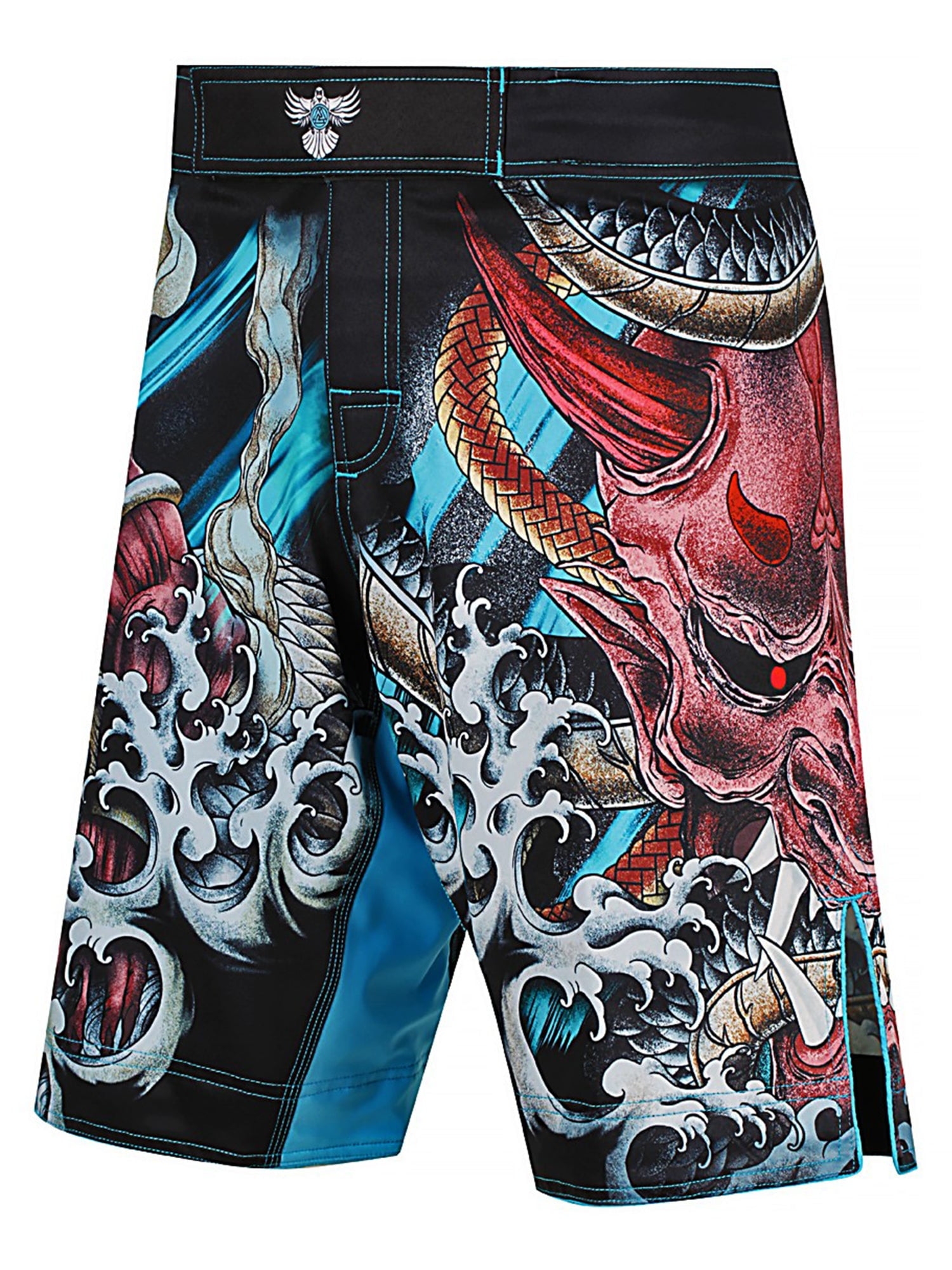 Raven Fightwear Men's Oni and Dragon MMA Shorts BJJ Black - Walmart.com