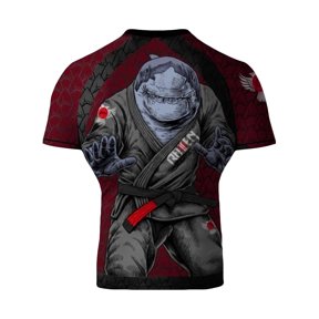 Raven Fightwear Men's Aztec Ranked Jiu Jitsu BJJ Rash Guard Short ...
