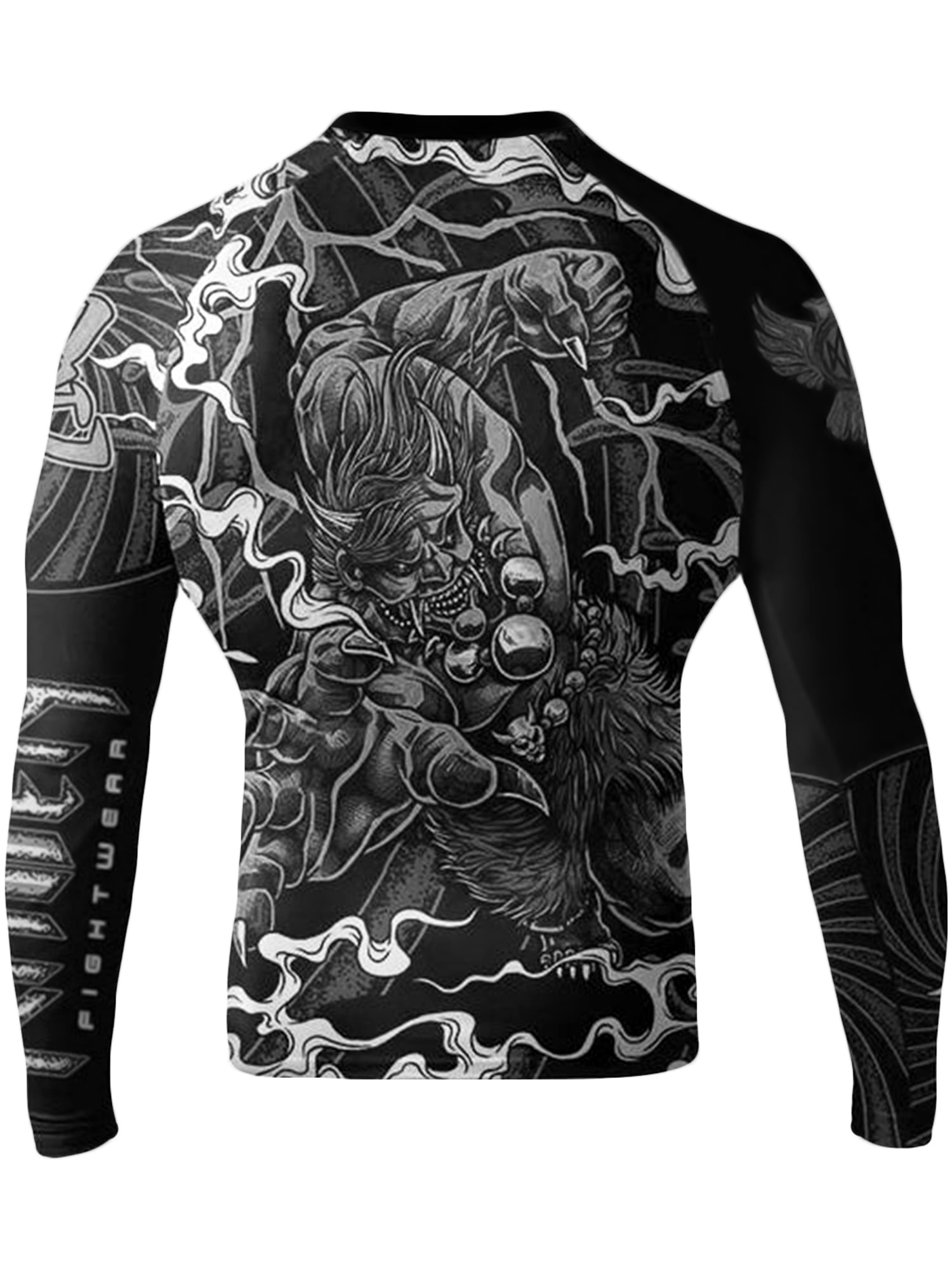 Raven Fightwear Men's The Oni of Rashoumon BJJ Jiu Jitsu Rash Guard MMA ...
