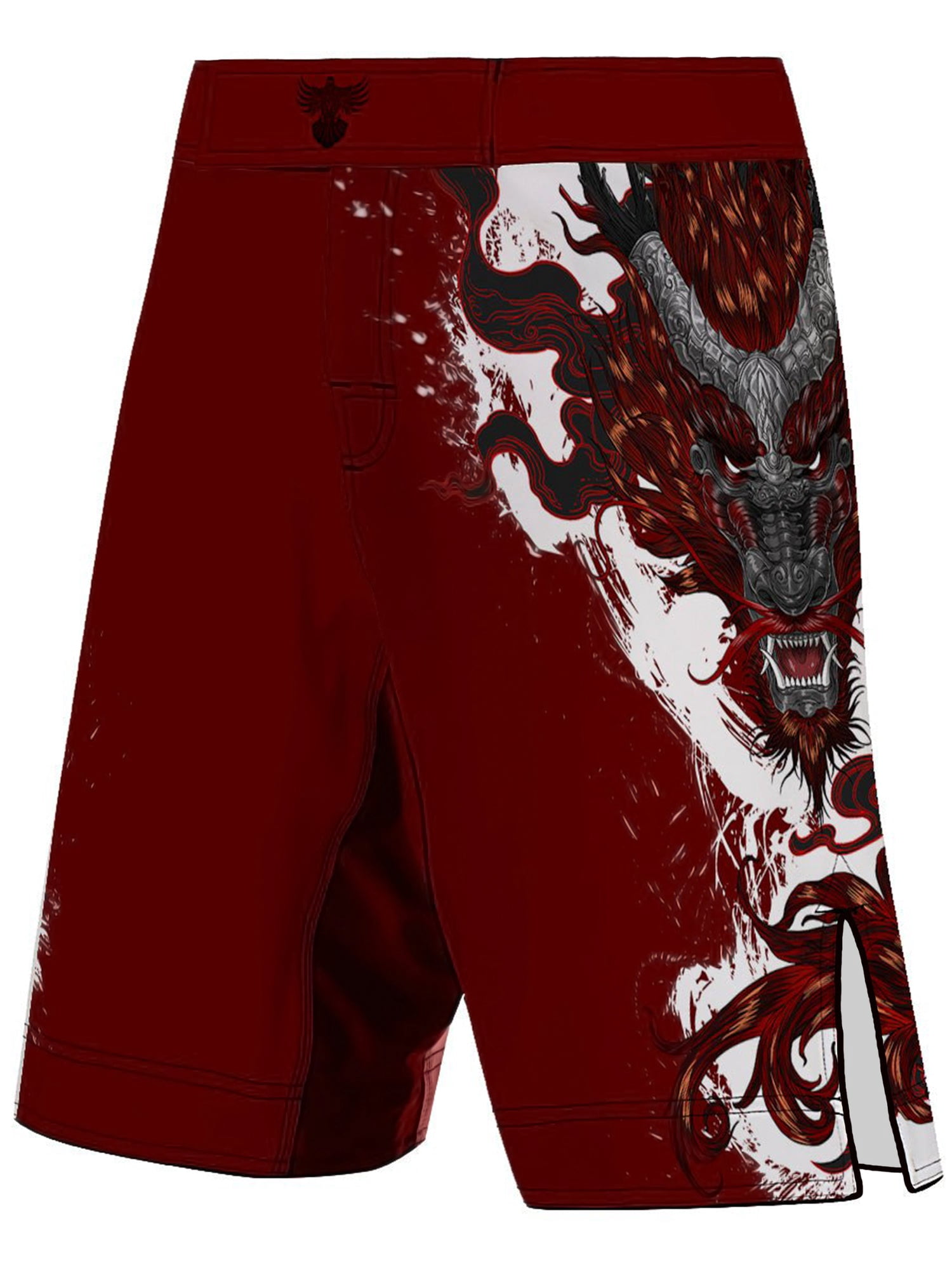 Raven Fightwear Men's Year of the Dragon MMA Shorts BJJ Red - Walmart.com
