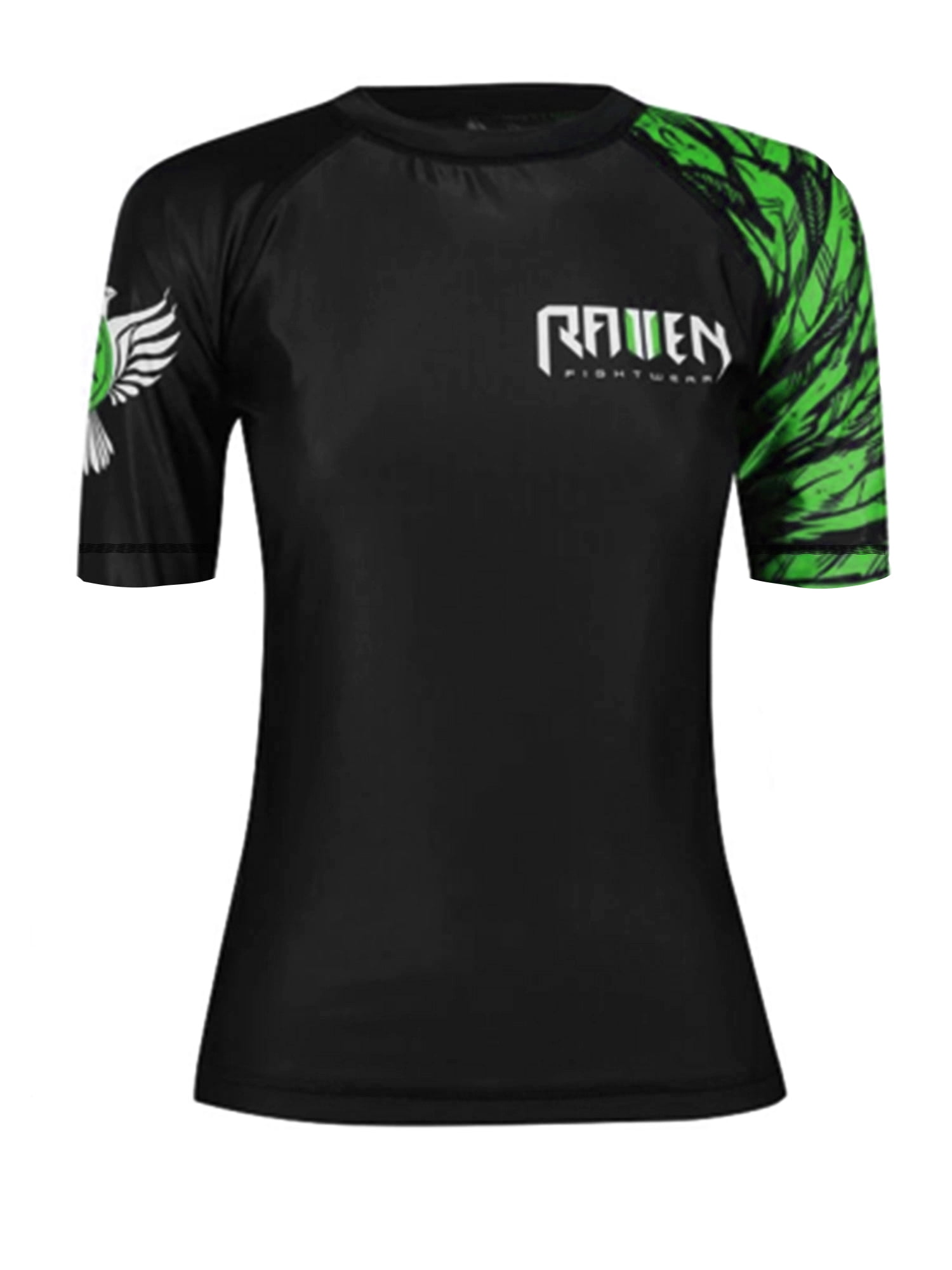Raven Fightwear Women's Aerial Assault Short Sleeve BJJ Rash Guard MMA ...