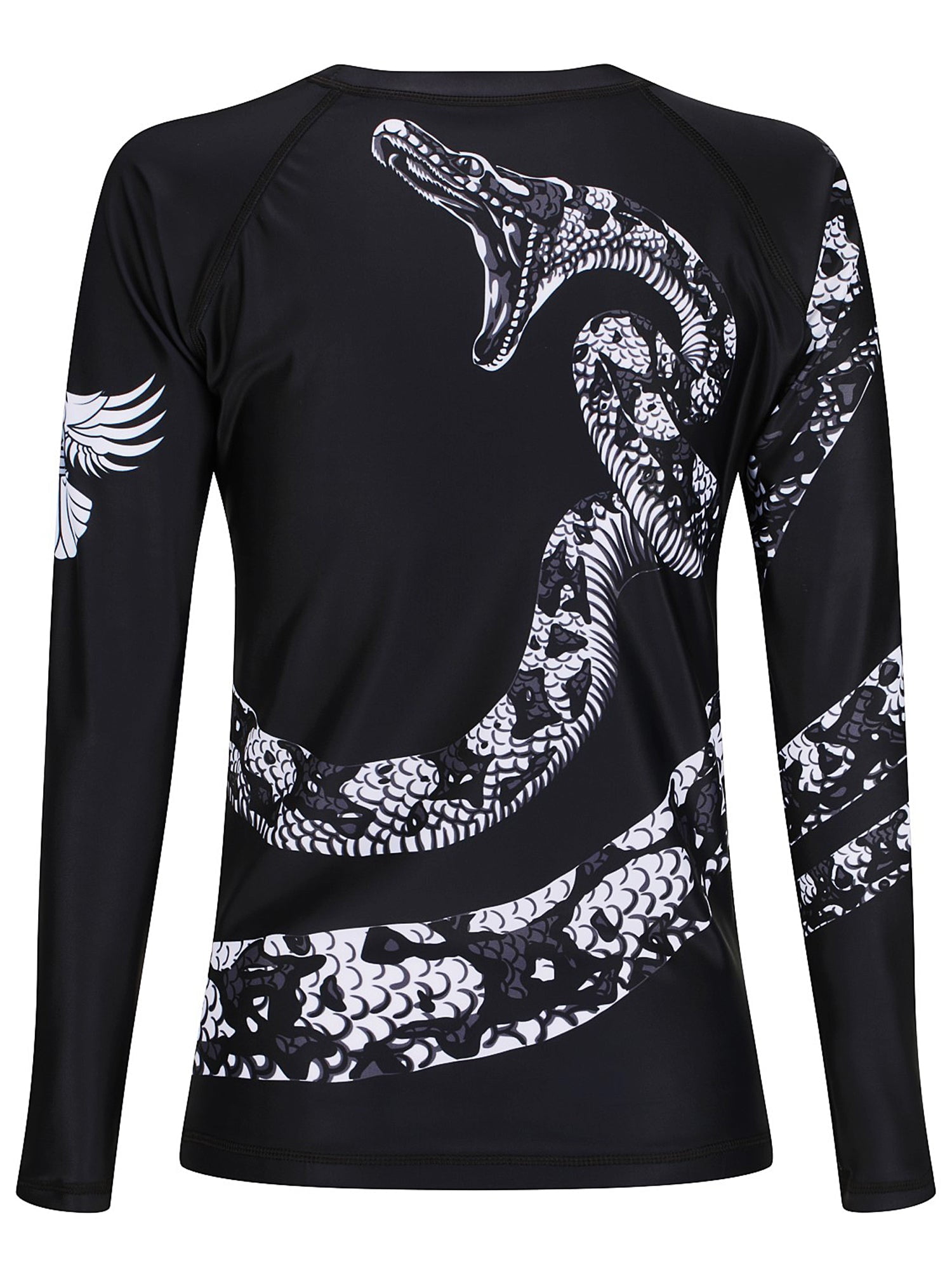Raven Fightwear Women's Constrictor Snake BJJ Rash Guard MMA Black ...