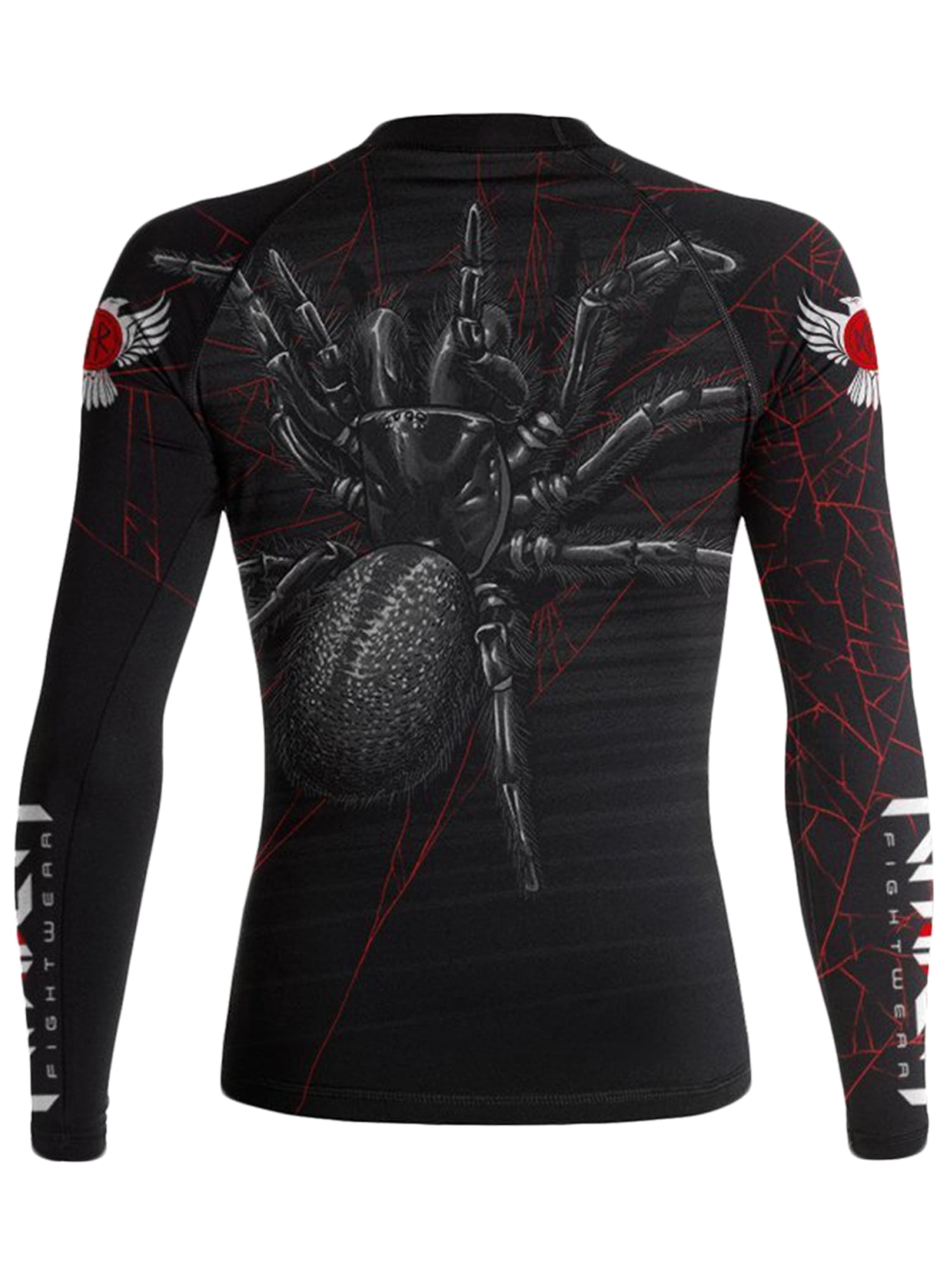 Raven Fightwear Women's Funnel Web Spider BJJ Rash Guard MMA Black ...