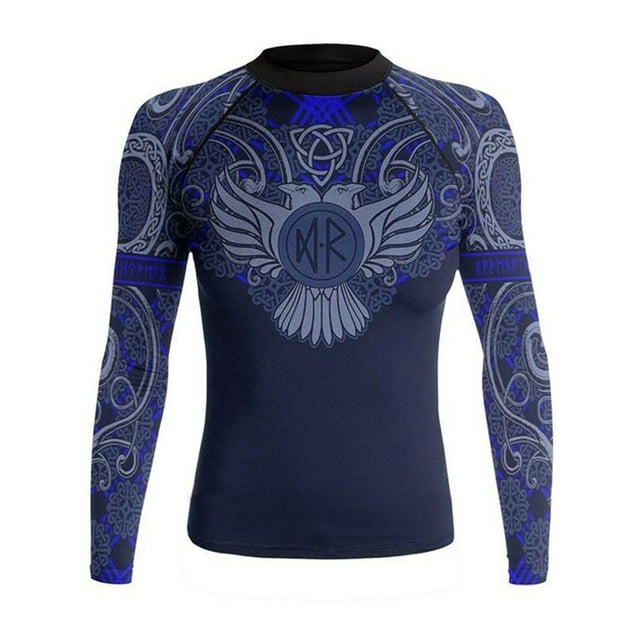 Raven Fightwear Women's Nordic Rash Guard IBJJF Approved MMA BJJ Blue ...