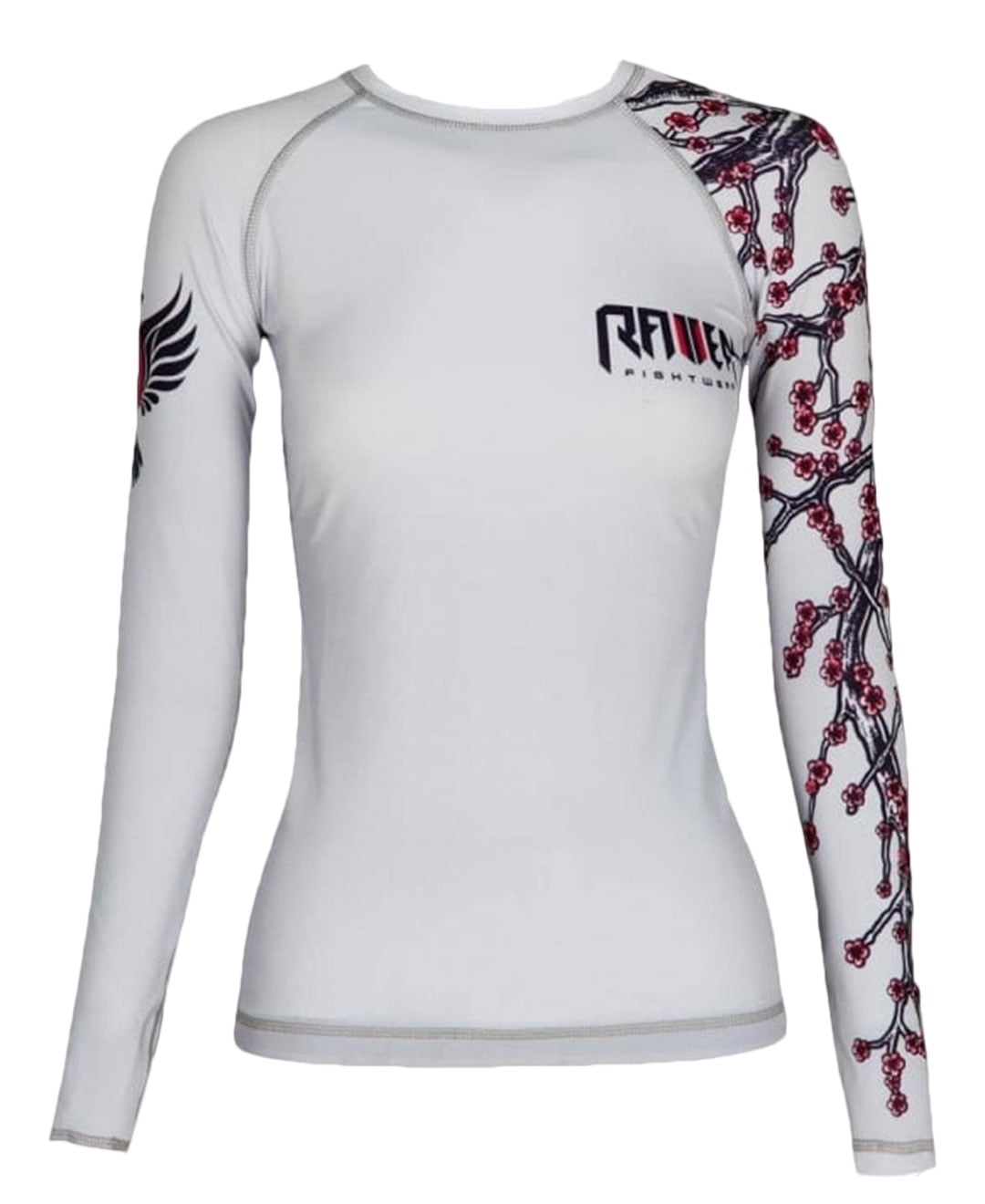 Raven Fightwear Women's Sakura Rash Guard MMA BJJ White - Walmart.com