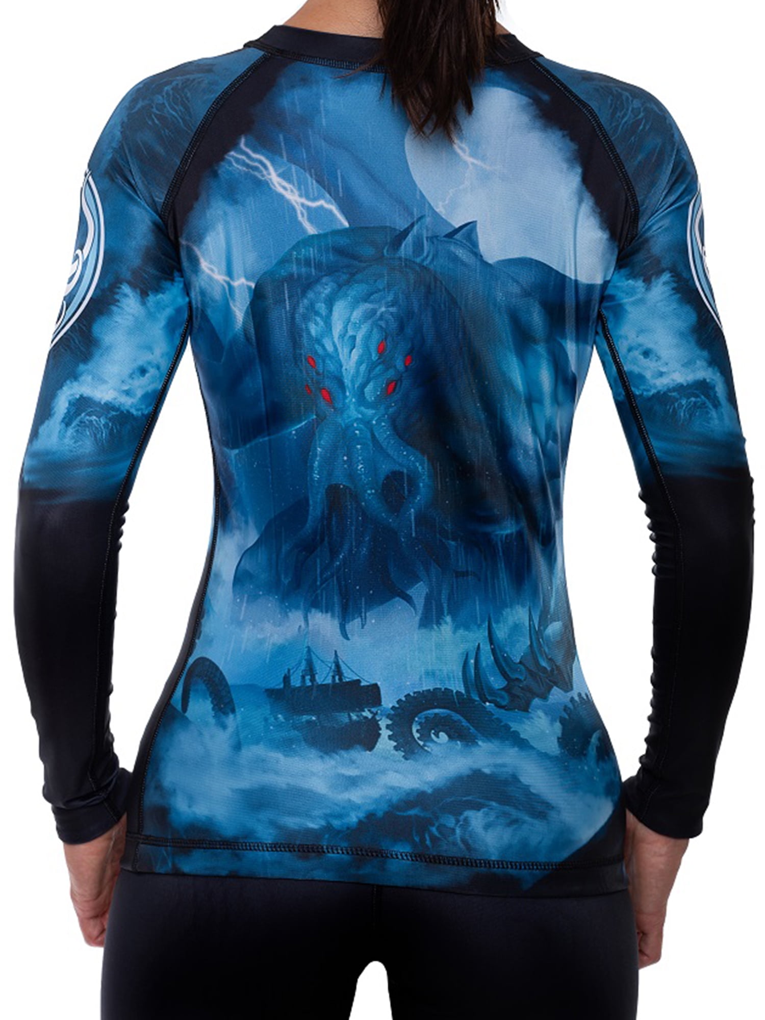 Raven Fightwear Women's The Great Old One Cthulhu Rash Guard MMA BJJ ...