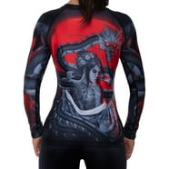 Raven Fightwear Men's BJJ Horror Werewolf Jiu Jitsu BJJ Rash Guard MMA ...