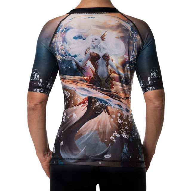 Raven Fightwear Women's The Siren Mermaid BJJ Rash Guard Short Sleeve ...