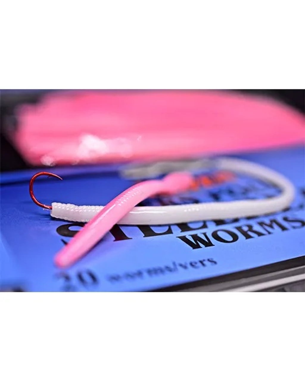 Raven Fishing Worms- 20 Per Pack In 6 Different Colors Size: 3 1/2 ...