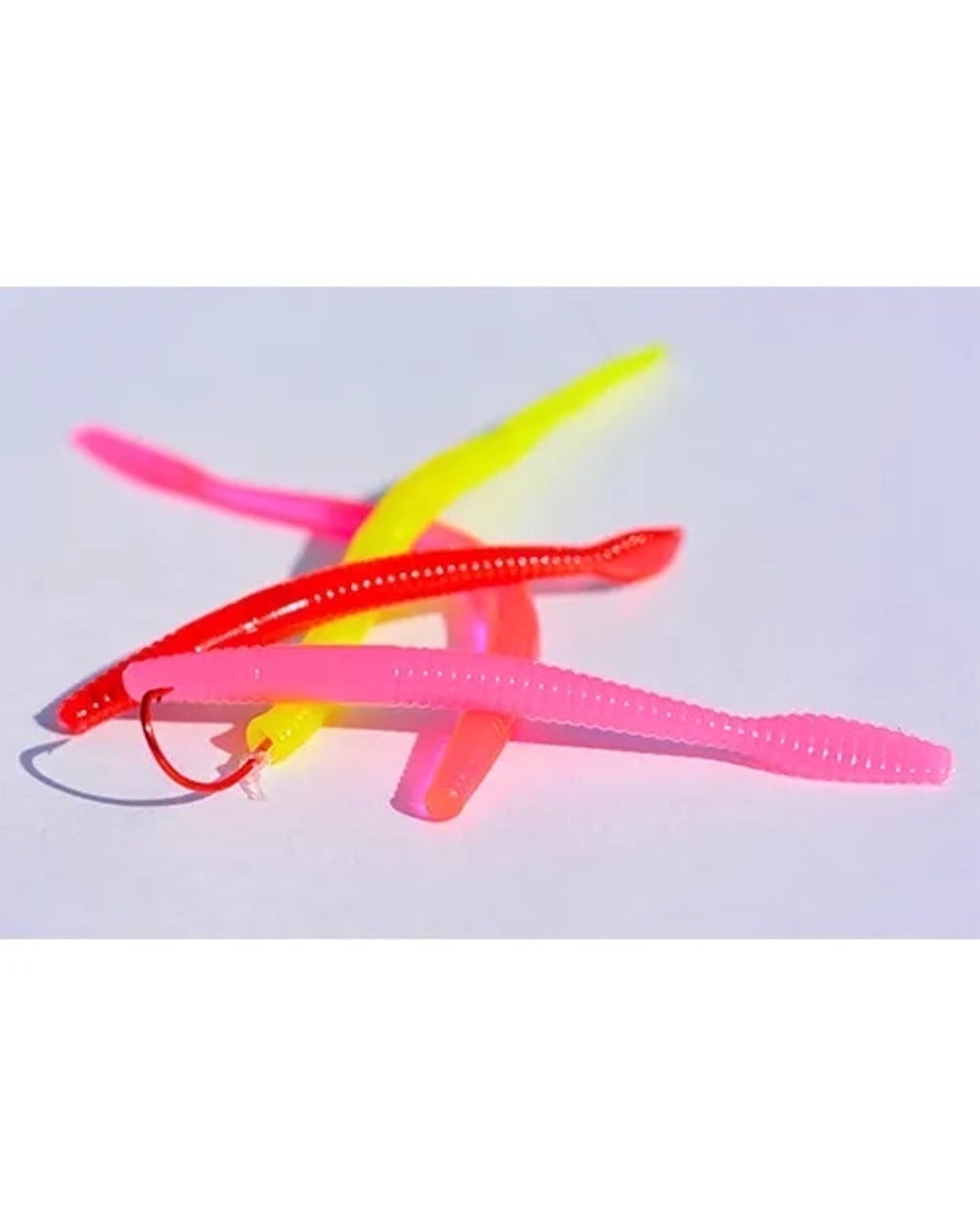 Raven Fishing Worms- 20 Per Pack In 6 Different Colors Size: 3 1/2 ...
