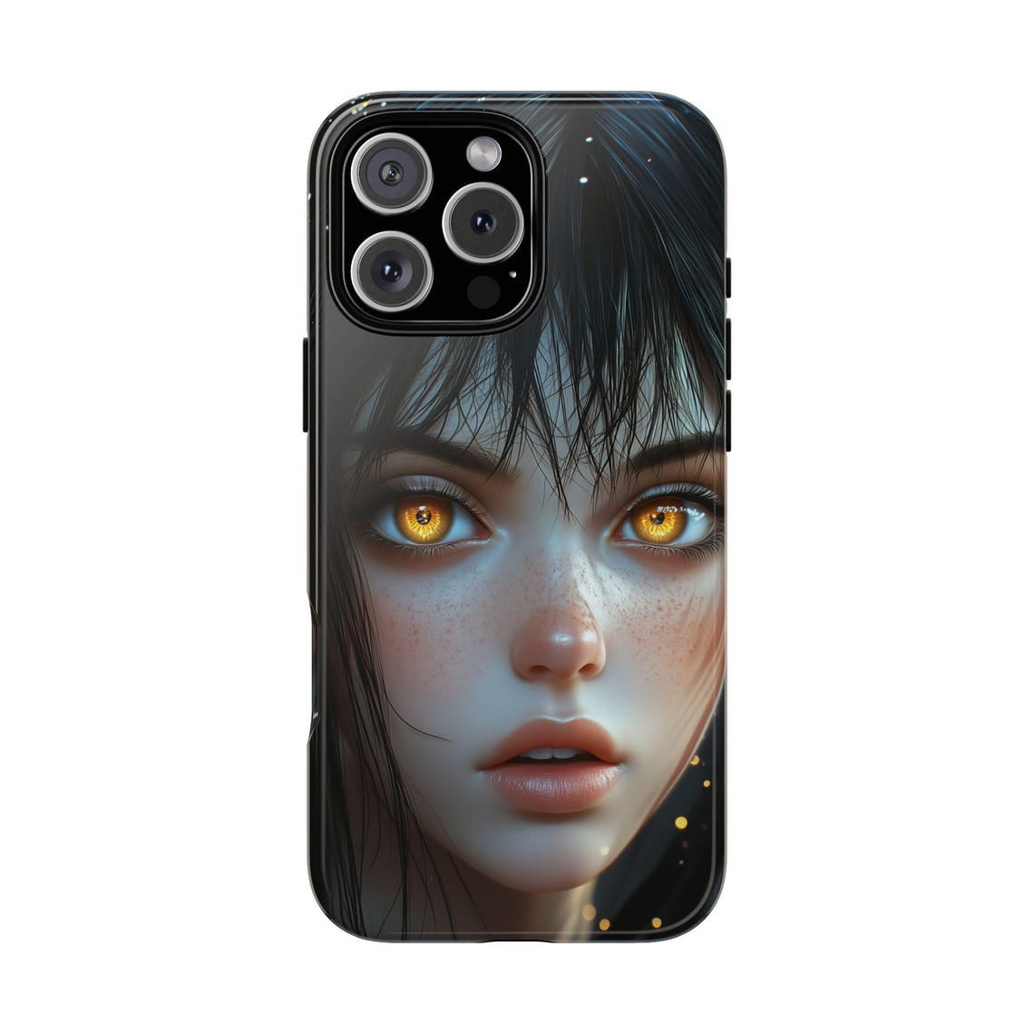 Raven Girl with Amber Eyes Fantasy Anime Illustration Case with iPhone ...