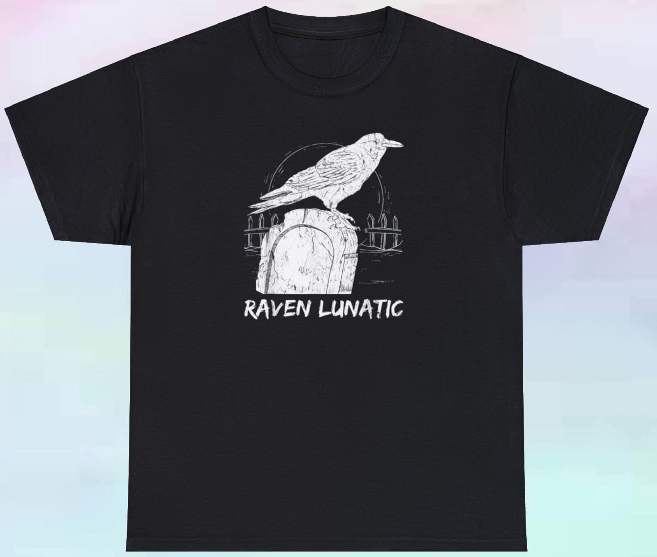 Raven Lunatic Gothic Shirt | Funny Raven Gothic Dark Grave | S-5XL ...