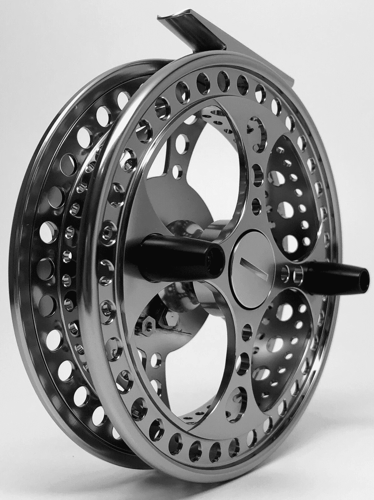 Raven Matrix XL Centerpin/Float Fishing Reel 5 1/8" Full Port Titanium ...