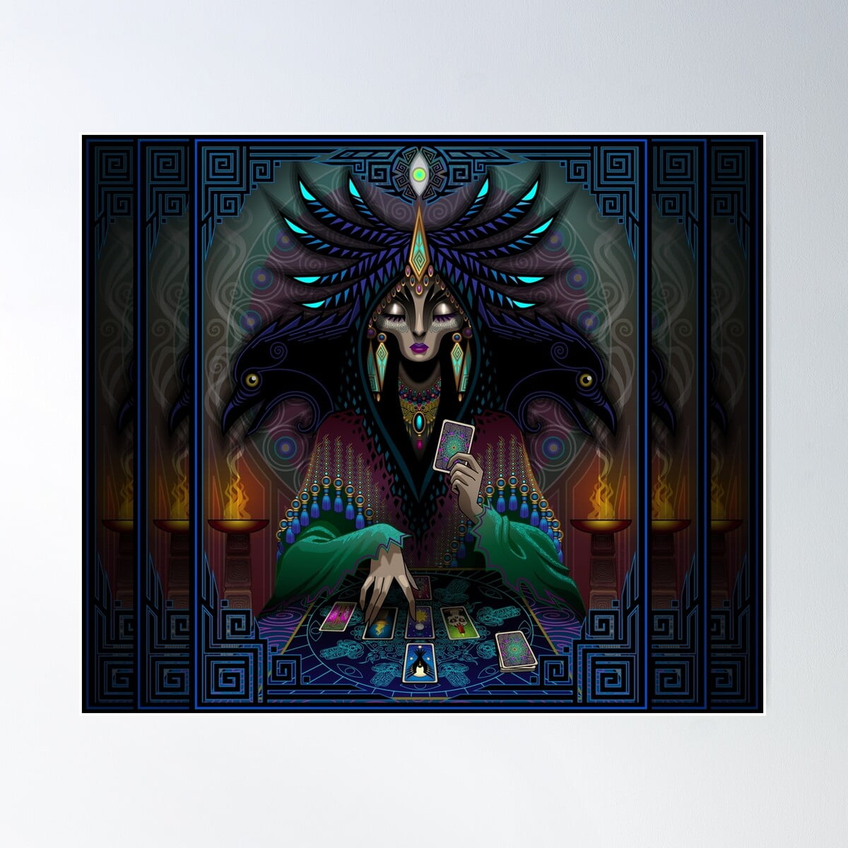 Raven'S Warning Poster Wall Art, Modern Wall Decor For Living Room ...