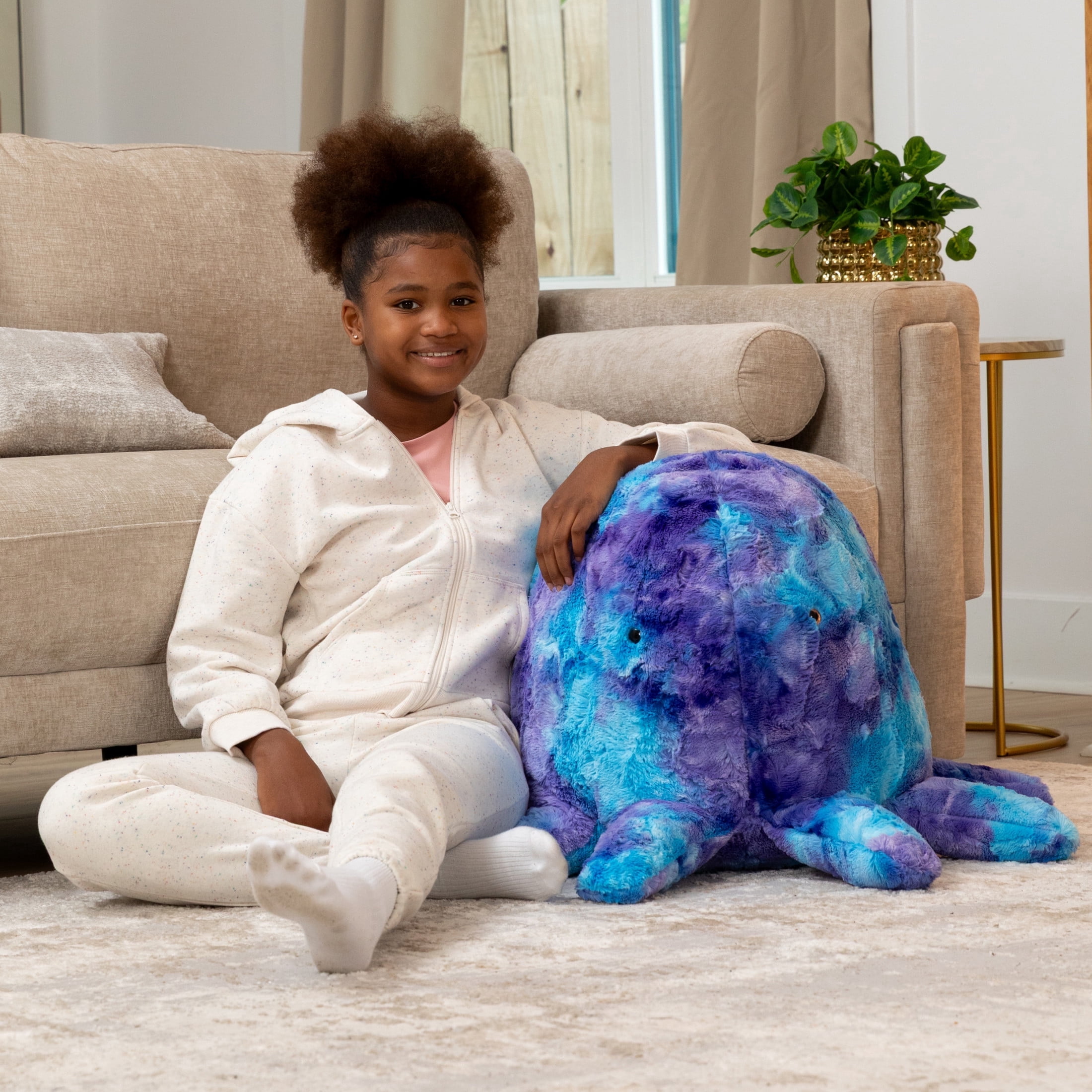 Raven-Symoné Huggy the Octopus Sea Buddy Large Kids Stuffed Animal Bean ...
